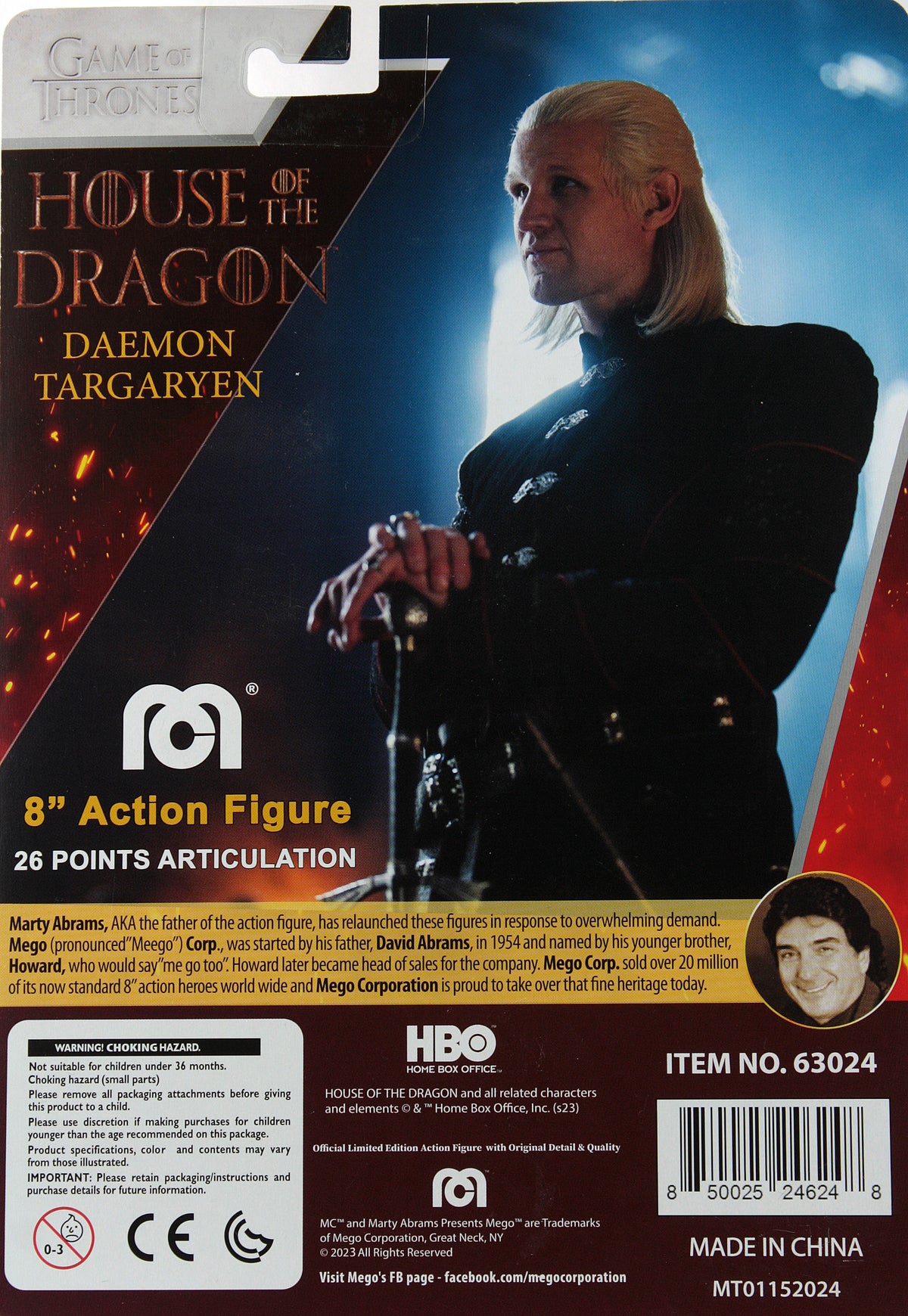 Mego Wave 18 - House of the Dragon - Daemon Targaryen 8" Action Figure