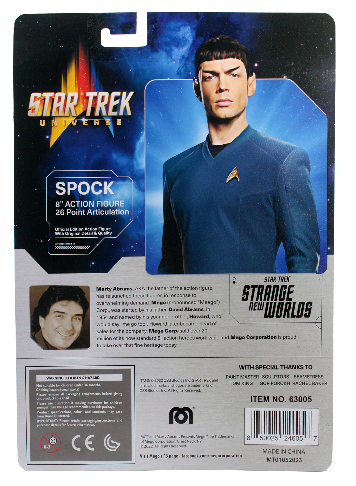 Mego Star Trek Wave 17 - Mr. Spock (SNW) 8" Action Figure