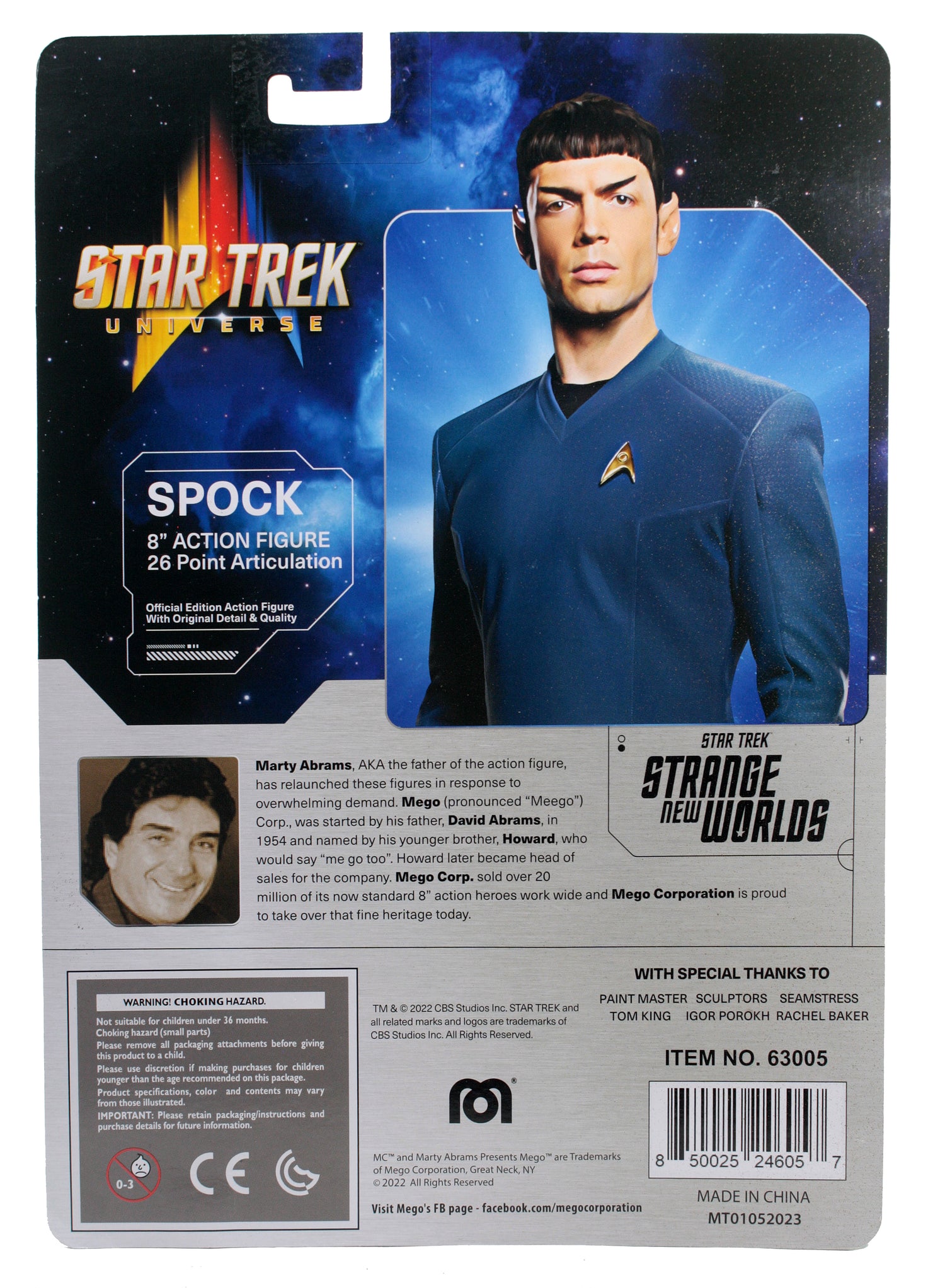 Mego Star Trek Wave 17 - Mr. Spock (SNW) 8" Action Figure