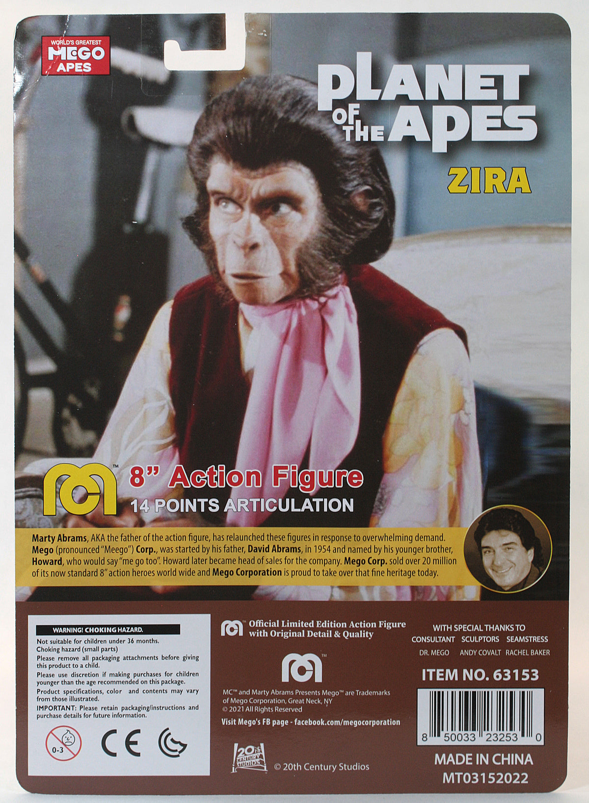 Mego Planet of the Apes Zira Variant 8" Figure Wave 15 | Official